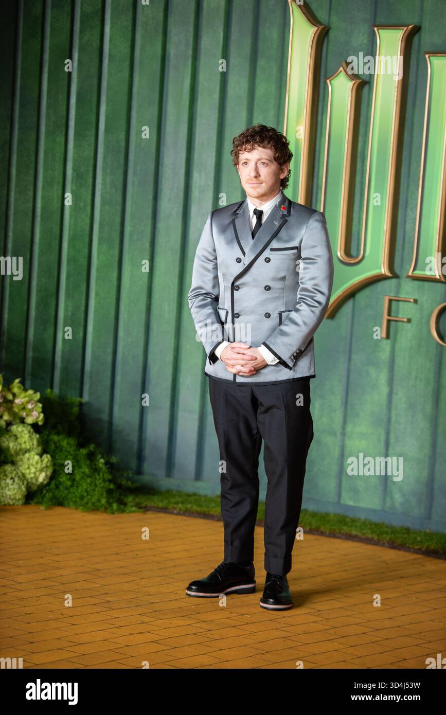 Ethan Slater attends the "Wicked: For Good" European Premiere at ...