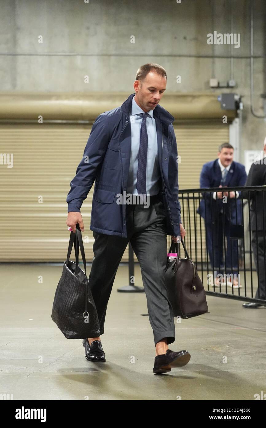 Arizona Cardinals head coach Jonathan Gannon arrives before an NFL ...