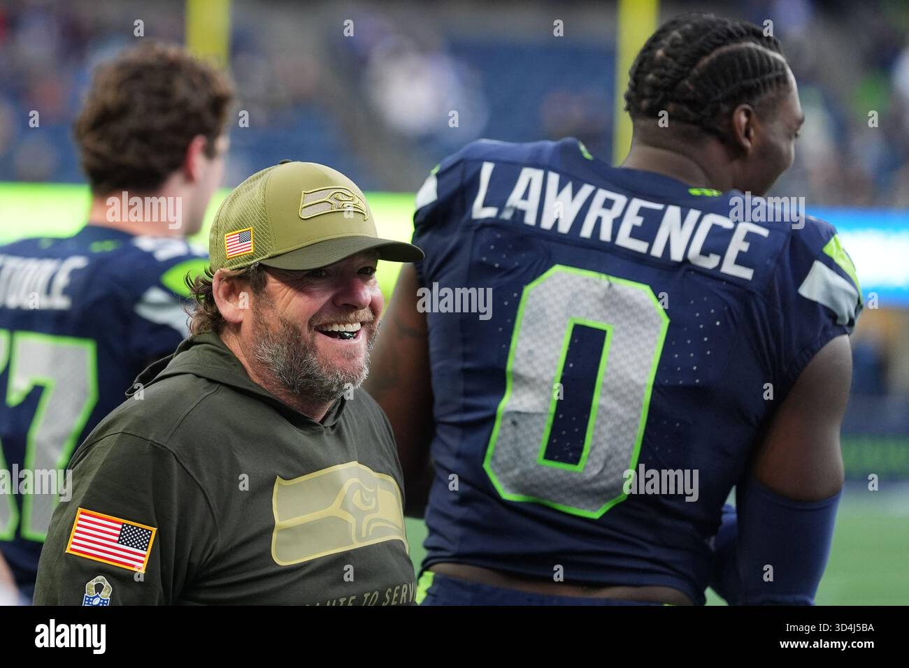 Seattle Seahawks general manager John Schneider smiles during an NFL ...