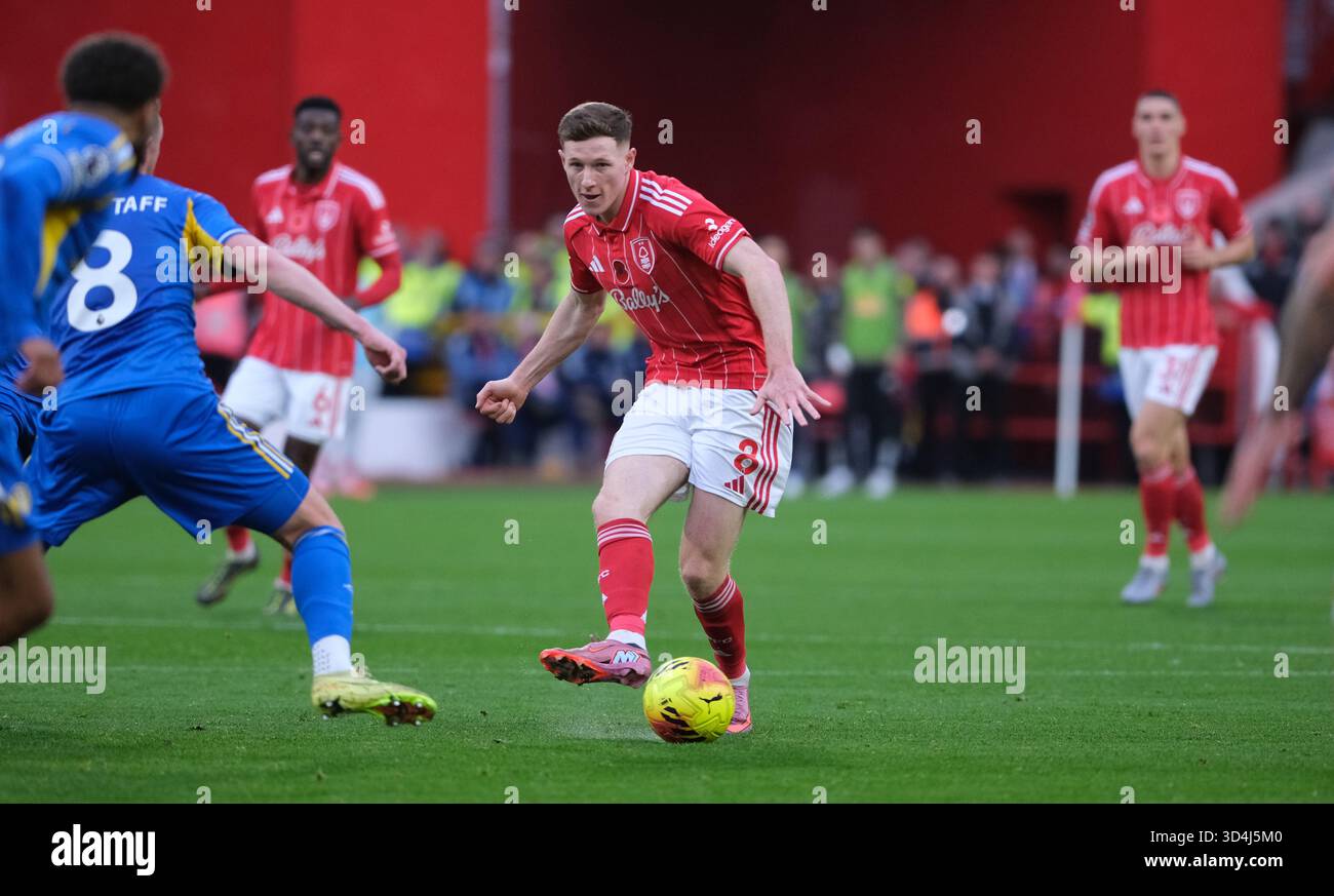 Elliot Anderson of Nottingham Forest seen in action during the Premier ...