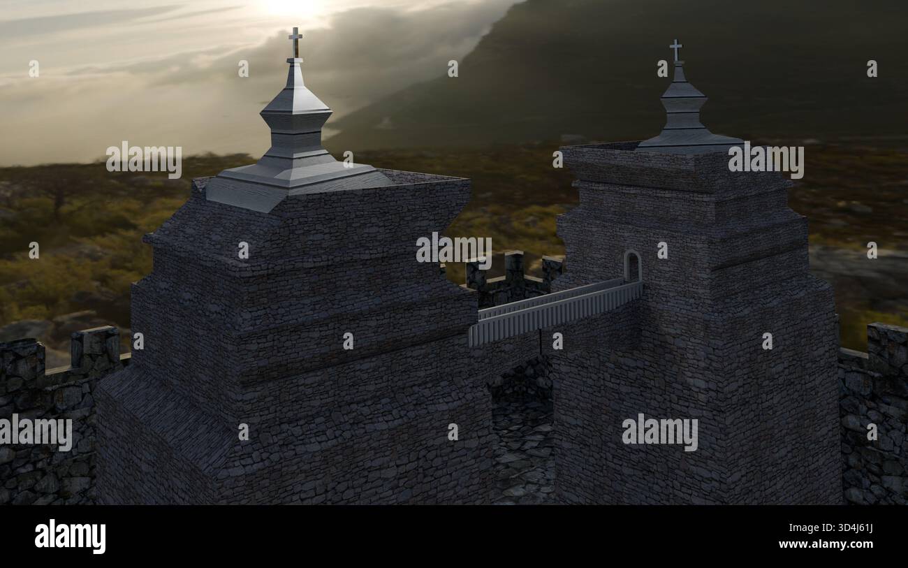 Towers of a Medieval Christian Castle — A Monument of Faith, Steel, and ...
