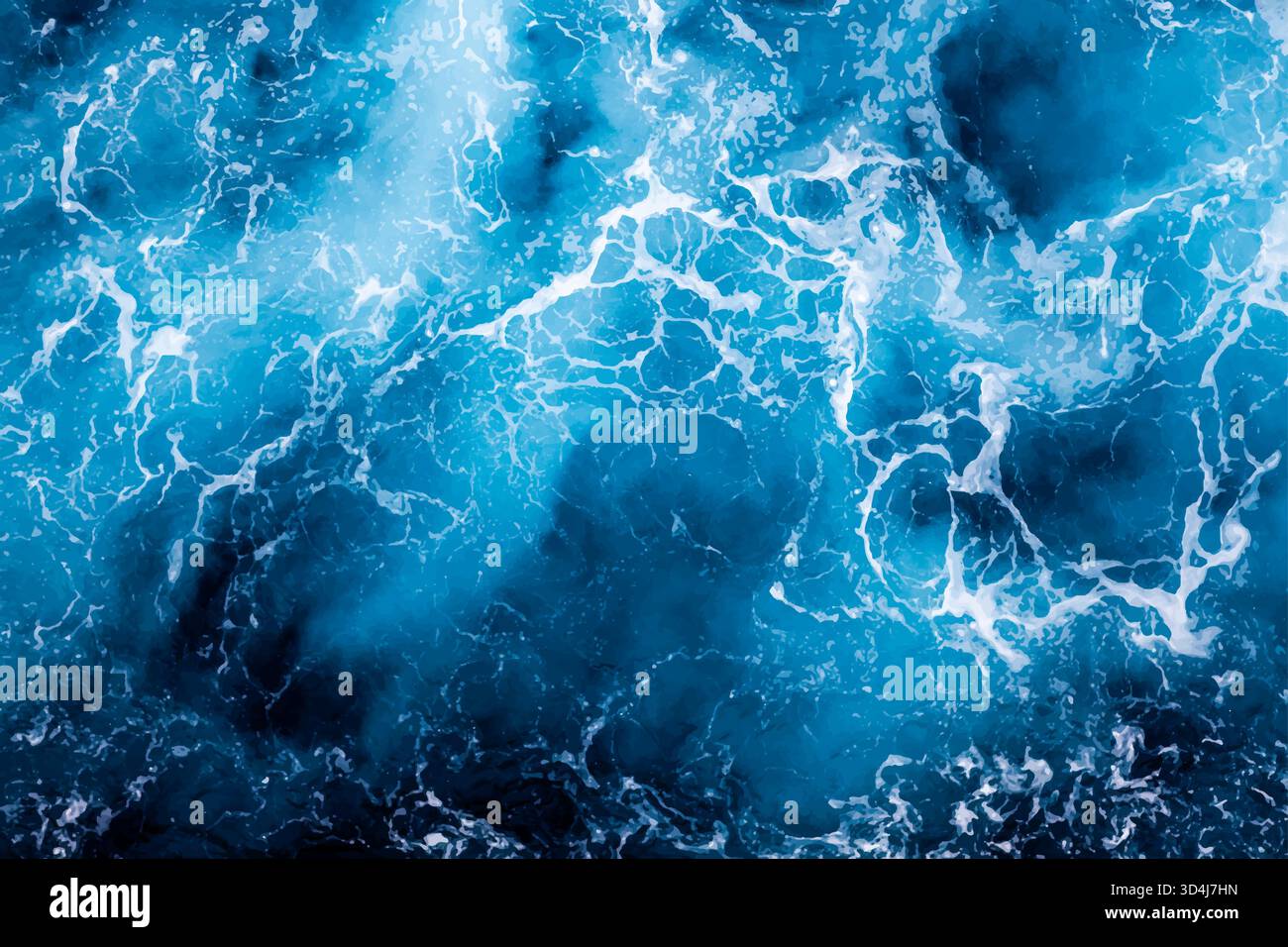 Aerial view beautiful foamy Stock Vector Images - Alamy