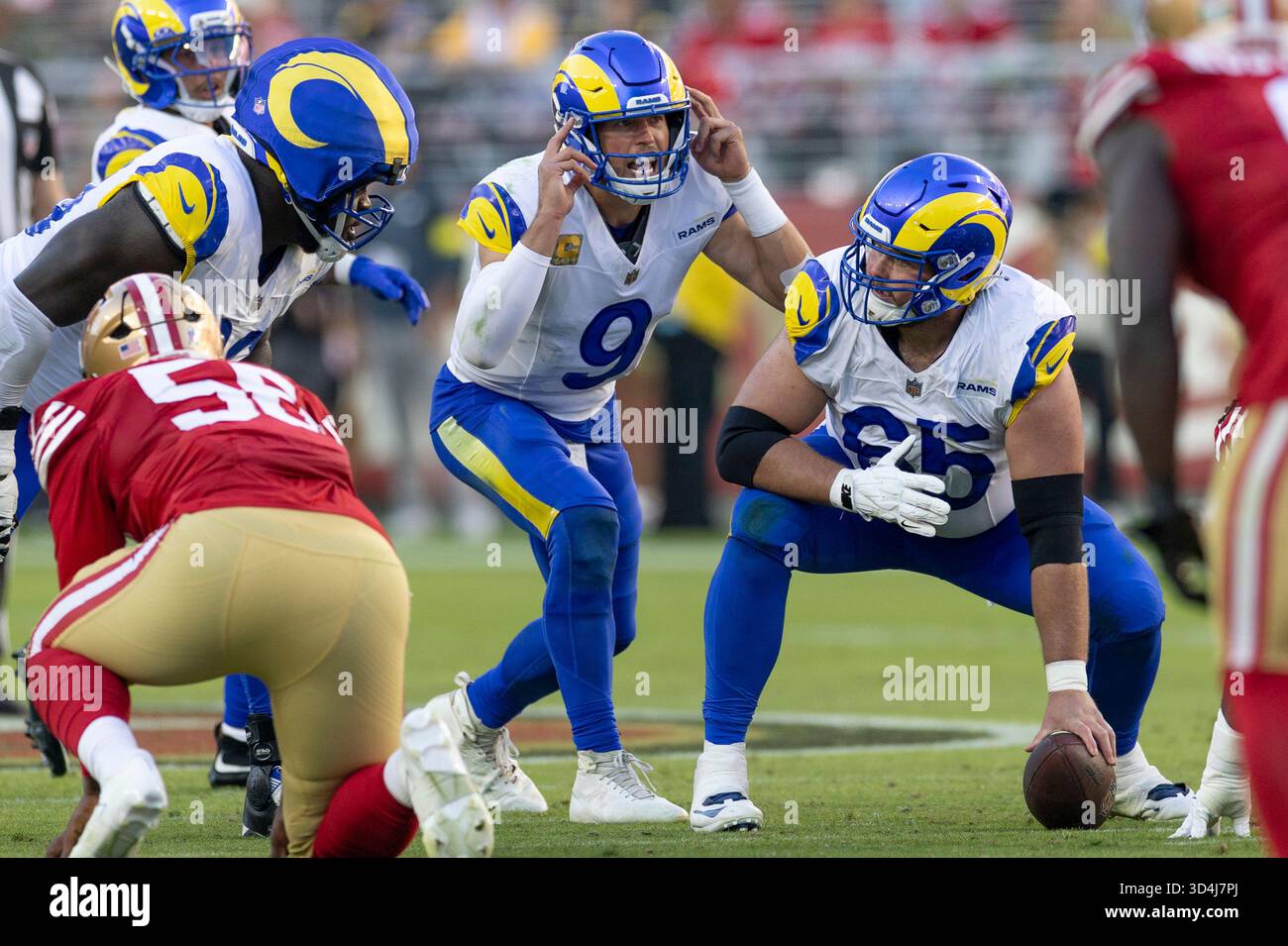 Nov 9, 2025; Santa Clara, California, USA; Los Angeles Rams quarterback ...