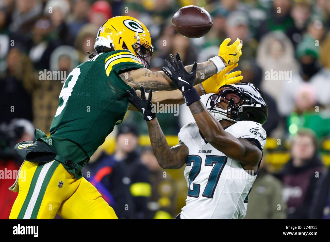 Philadelphia Eagles cornerback Quinyon Mitchell (27) defends against ...