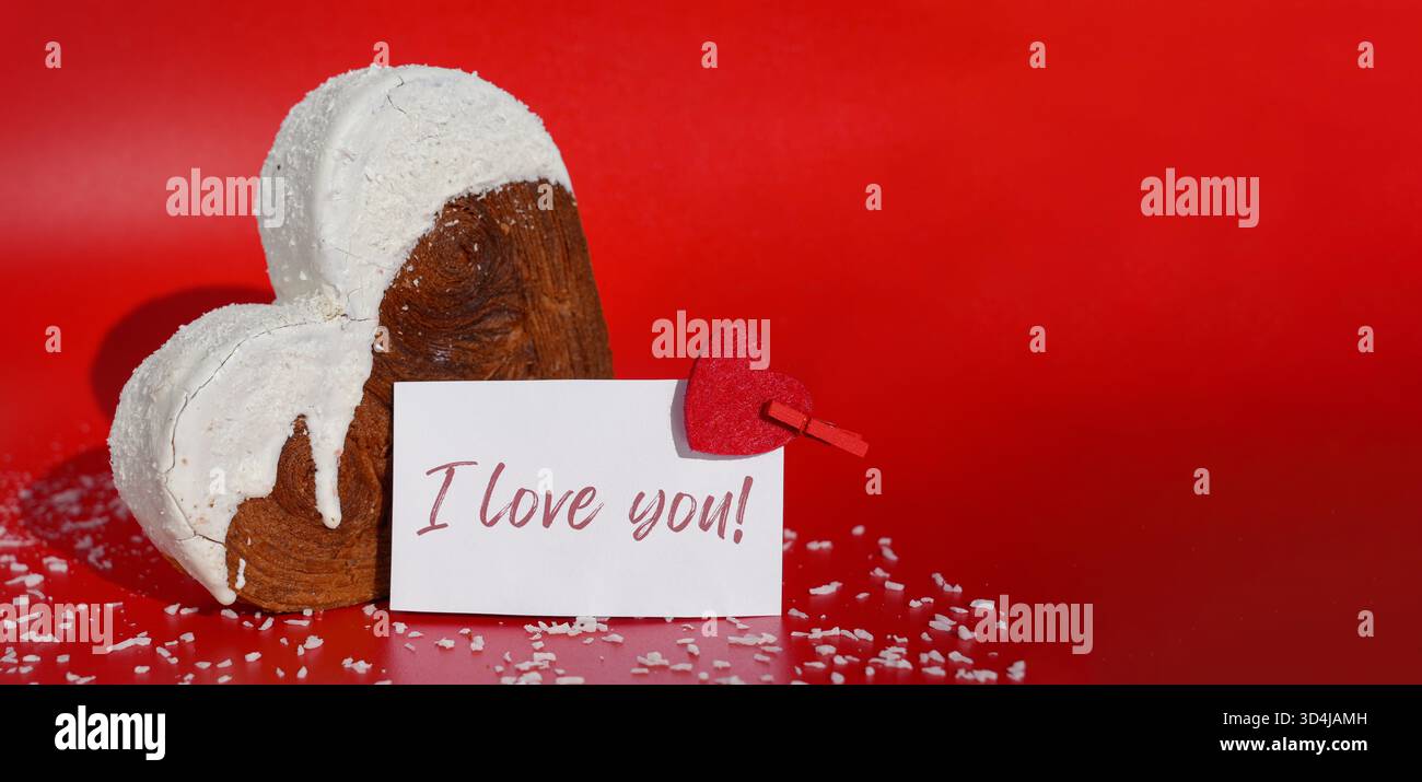 Valentine's Day proposal I LOVE YOU wishes saying caption on greeting ...