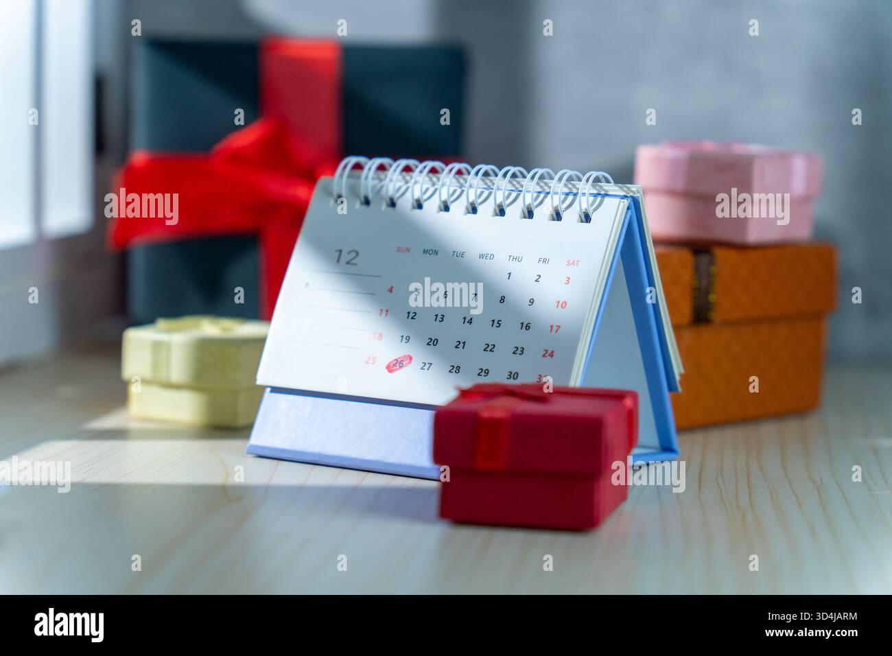A December desk calendar highlighting Christmas and Boxing Day is ...