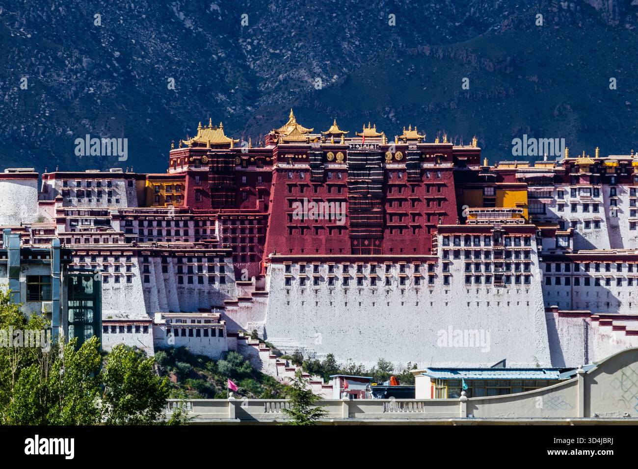 LHASA, CHINA - SEPTEMBER 21, 2025 - Exterior view of Potala Palace in ...