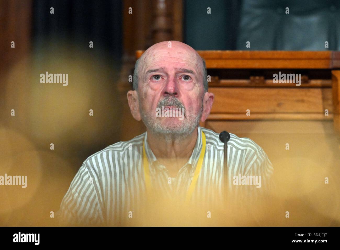 Actor and comedian Garry McDonald speaks at an event marking the 50th ...