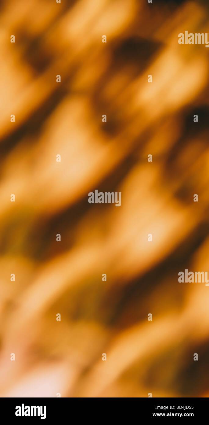 Defocused illumination overlay. Bright flare. Orange kaleidoscopic ...