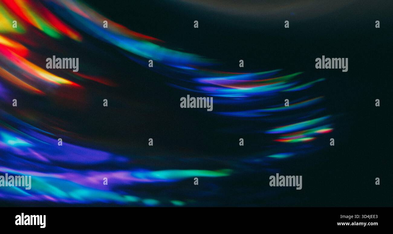 Blur ray rotate. Spectrum glow. Colorful bright neon curve beam whirl ...