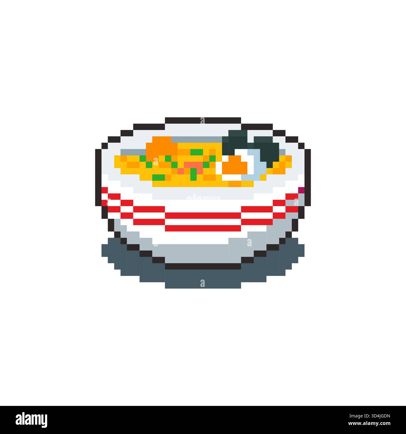 Asian miso ramen soup Stock Vector Images - Alamy