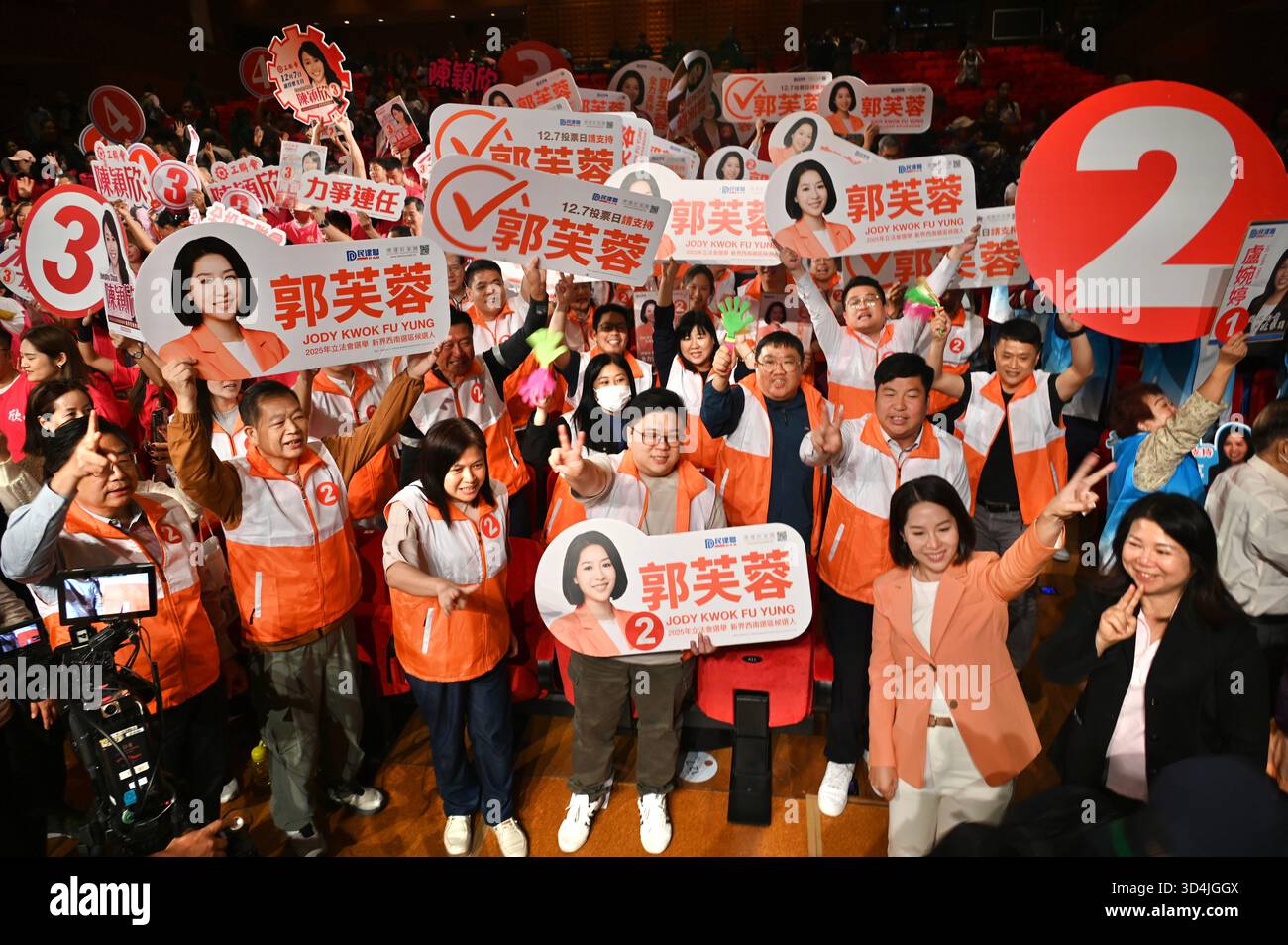 Candidates and voters interacting at the 2025 Legislative Council ...