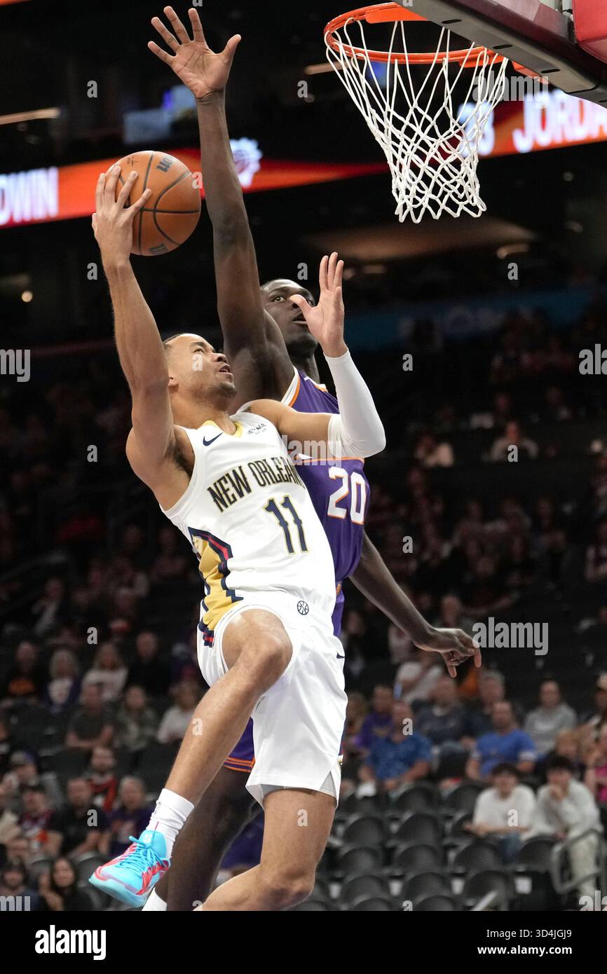 Phoenix Suns forward Rasheer Fleming (20) defends on a shot by New ...