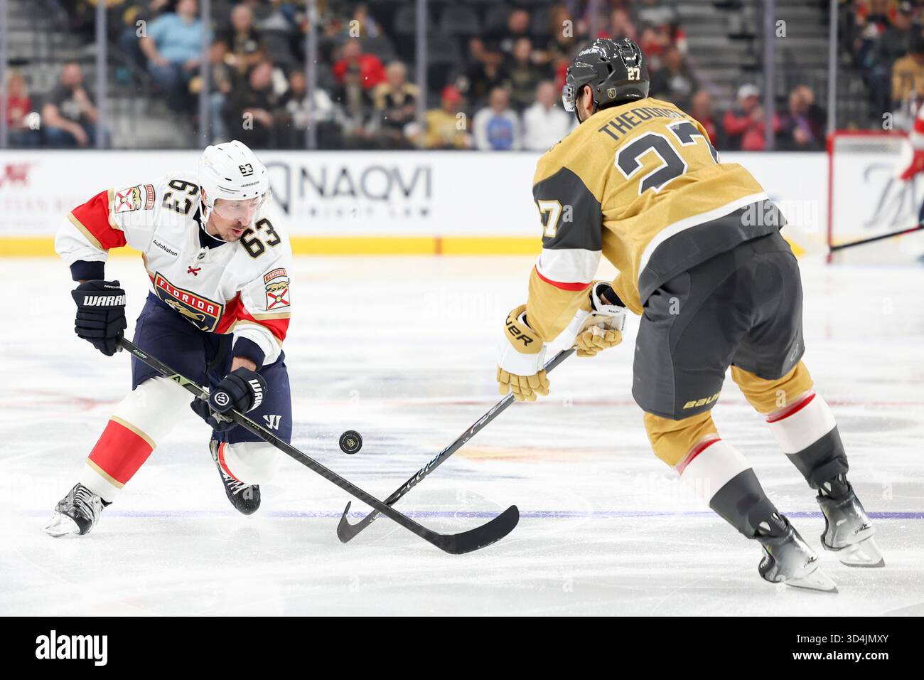Florida Panthers left wing Brad Marchand (63) skates against Vegas ...