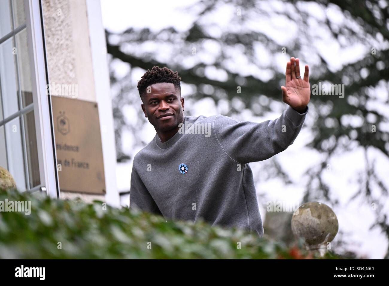 Brice Samba, International soccer player, during the arrival of French ...