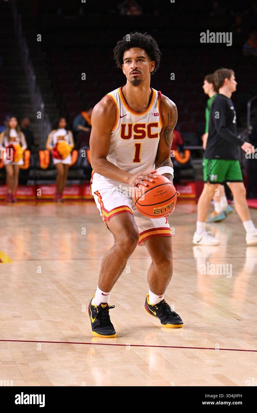 LOS ANGELES, CA - NOVEMBER 09: USC Trojans guard Rodney Rice (1) takes ...