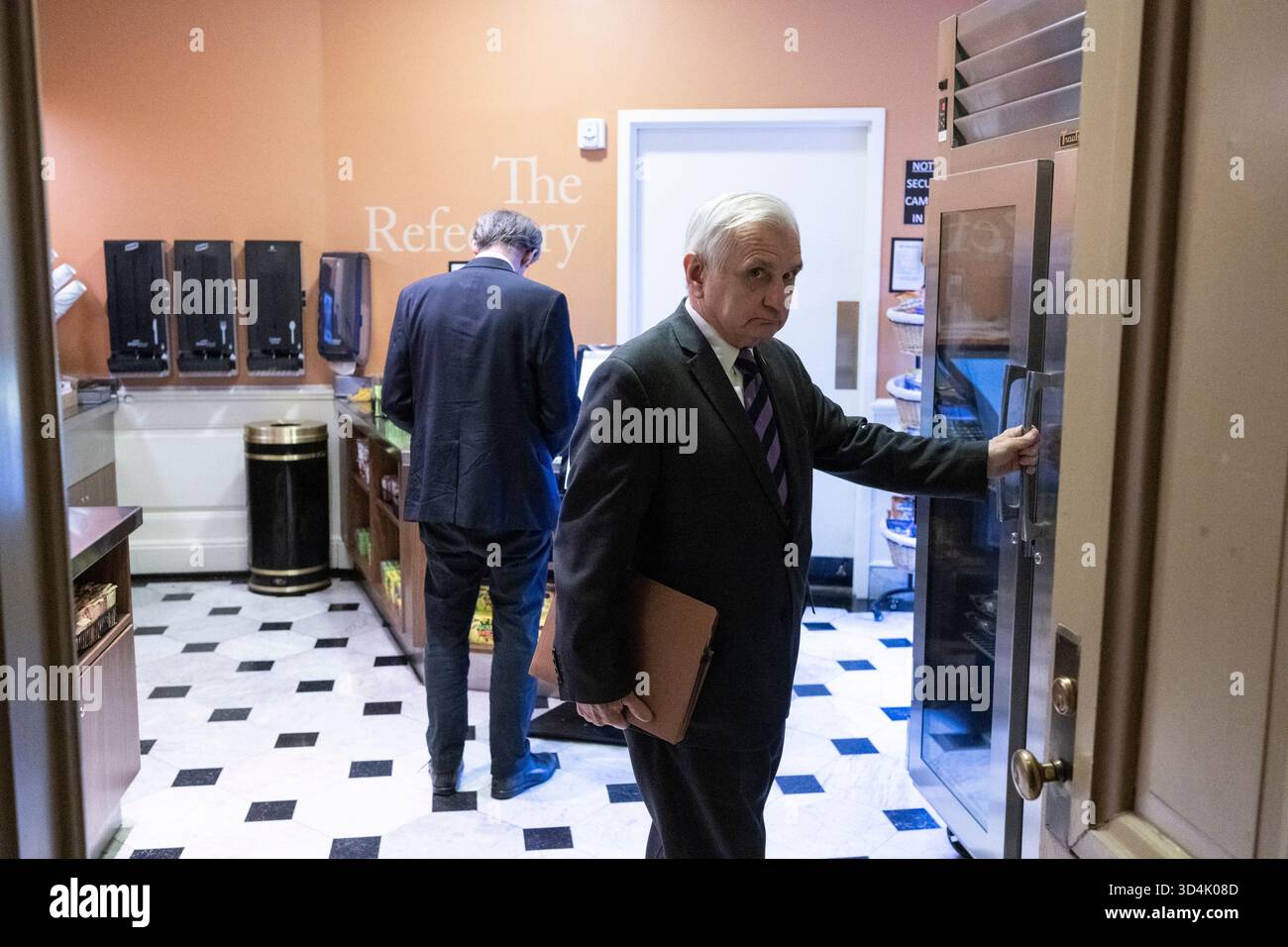 United States Senator Jack Reed (Democrat of Rhode Island) grabs a ...