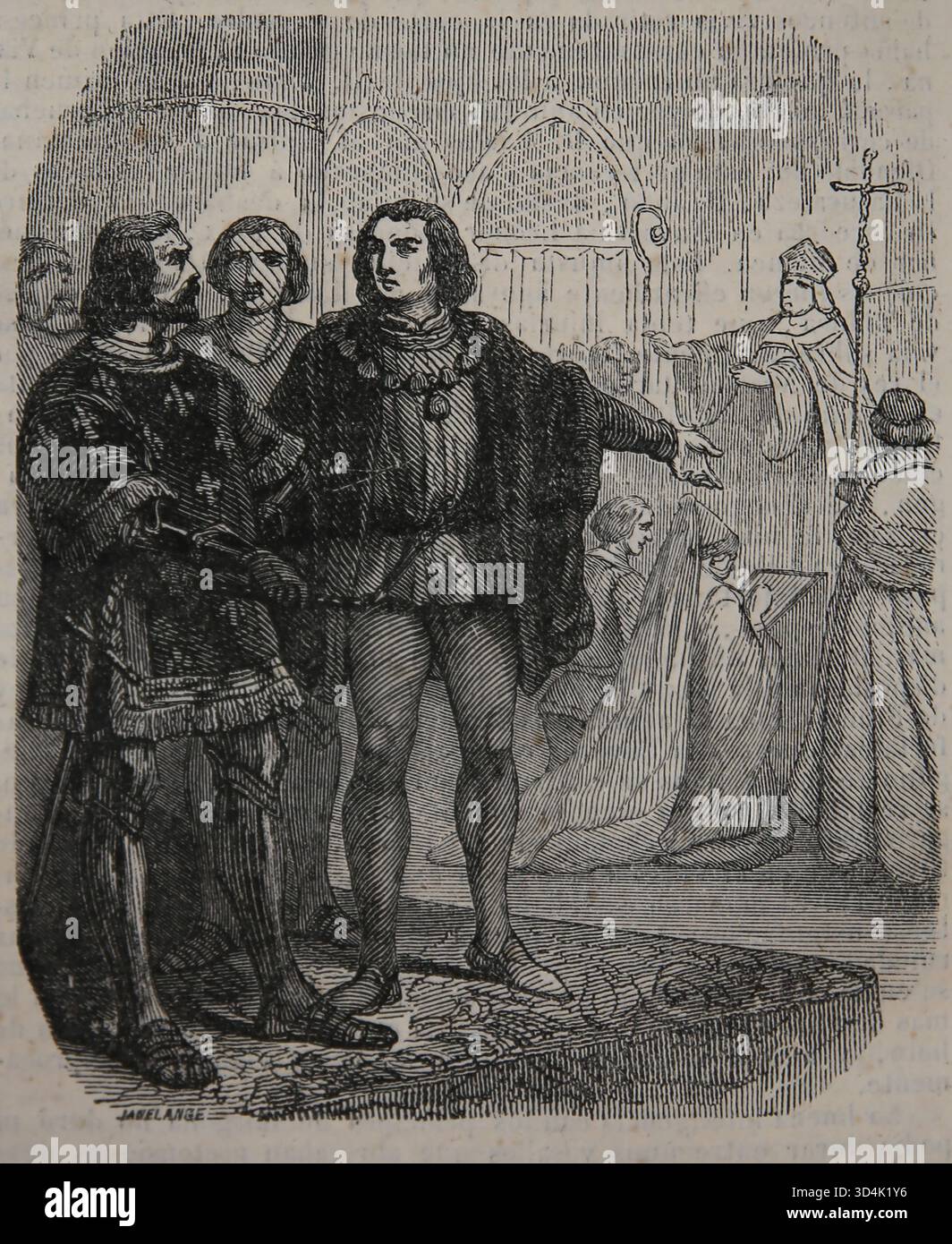 Marriage of Louis XI of France (1423-1483) and Charlotte of Savoy, in ...