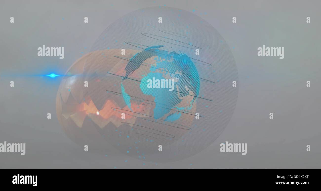 Rotating translucent earth globe hi-res stock photography and images ...