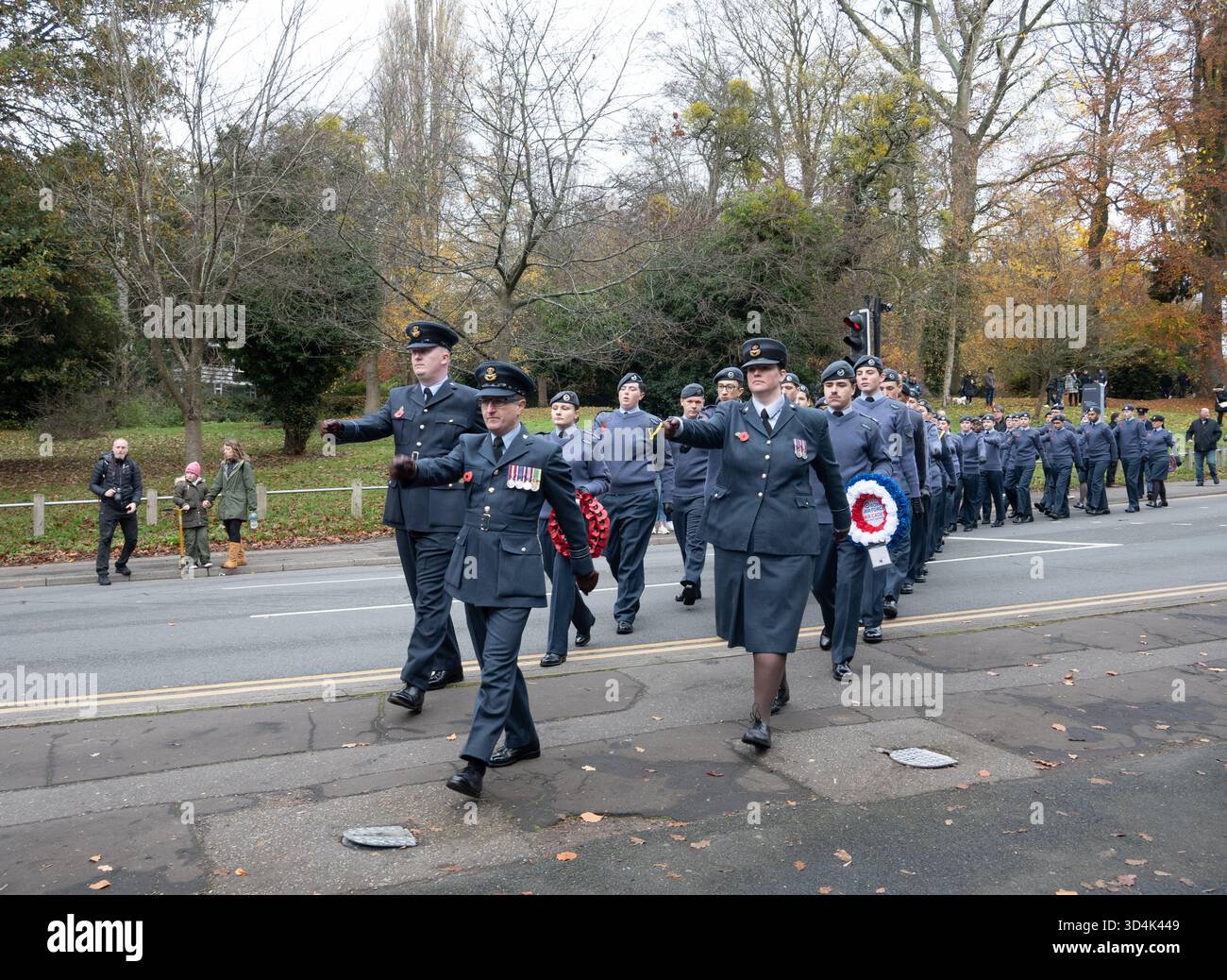 Marching cadets remembrance day hi-res stock photography and images - Alamy