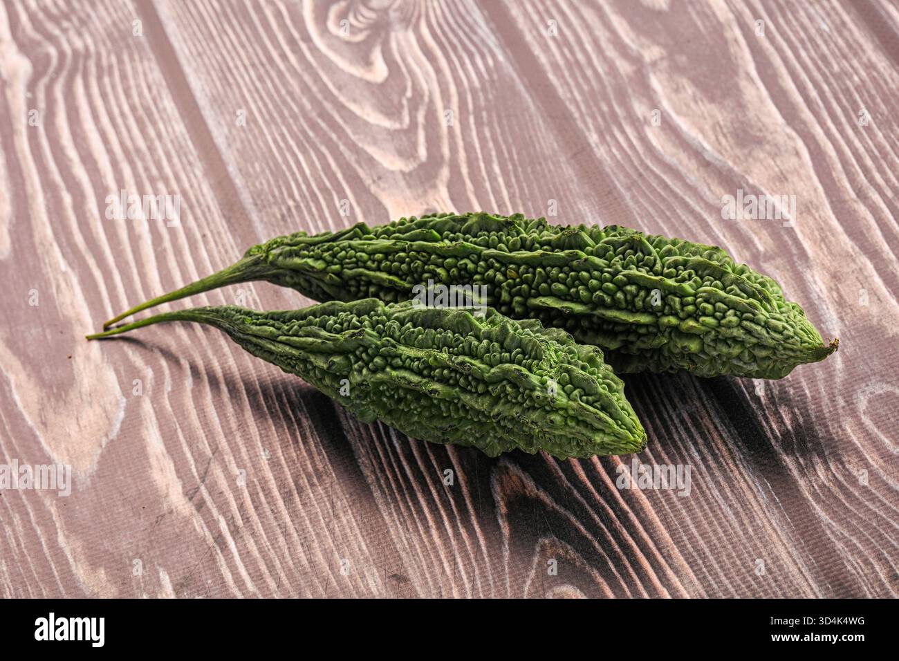 Natural raw ripe green bitter melon vegetable Stock Photo - Alamy