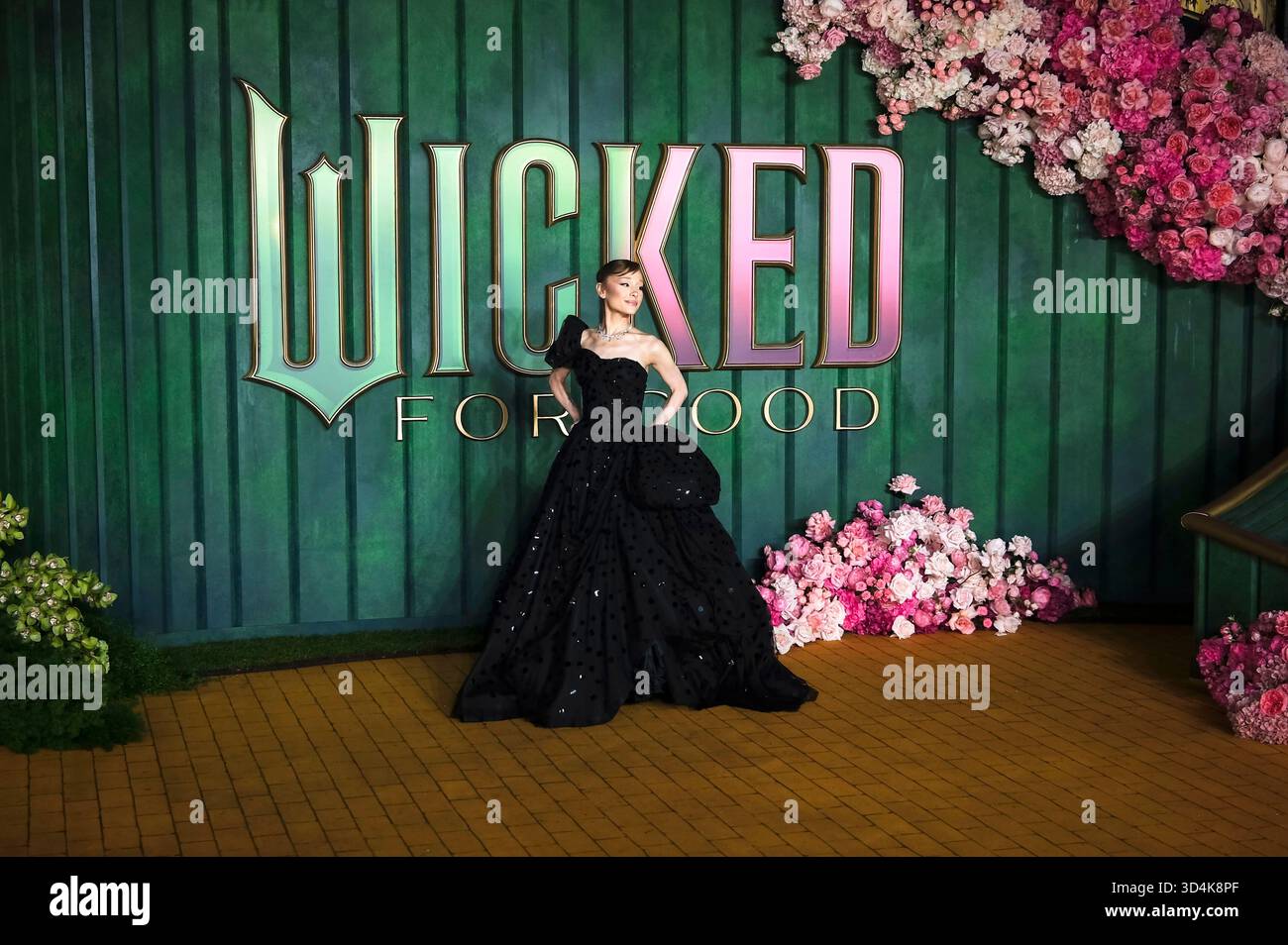 Ariana Grande at the European premiere of the film 'Wicked: For Good ...