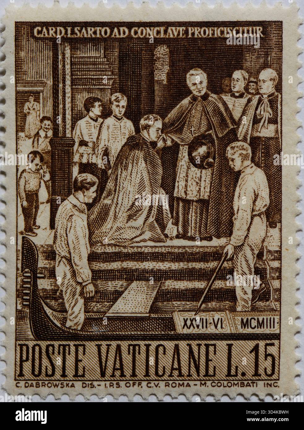 Vatican stamps, The Vatican City postage stamp shown depicts Cardinal ...
