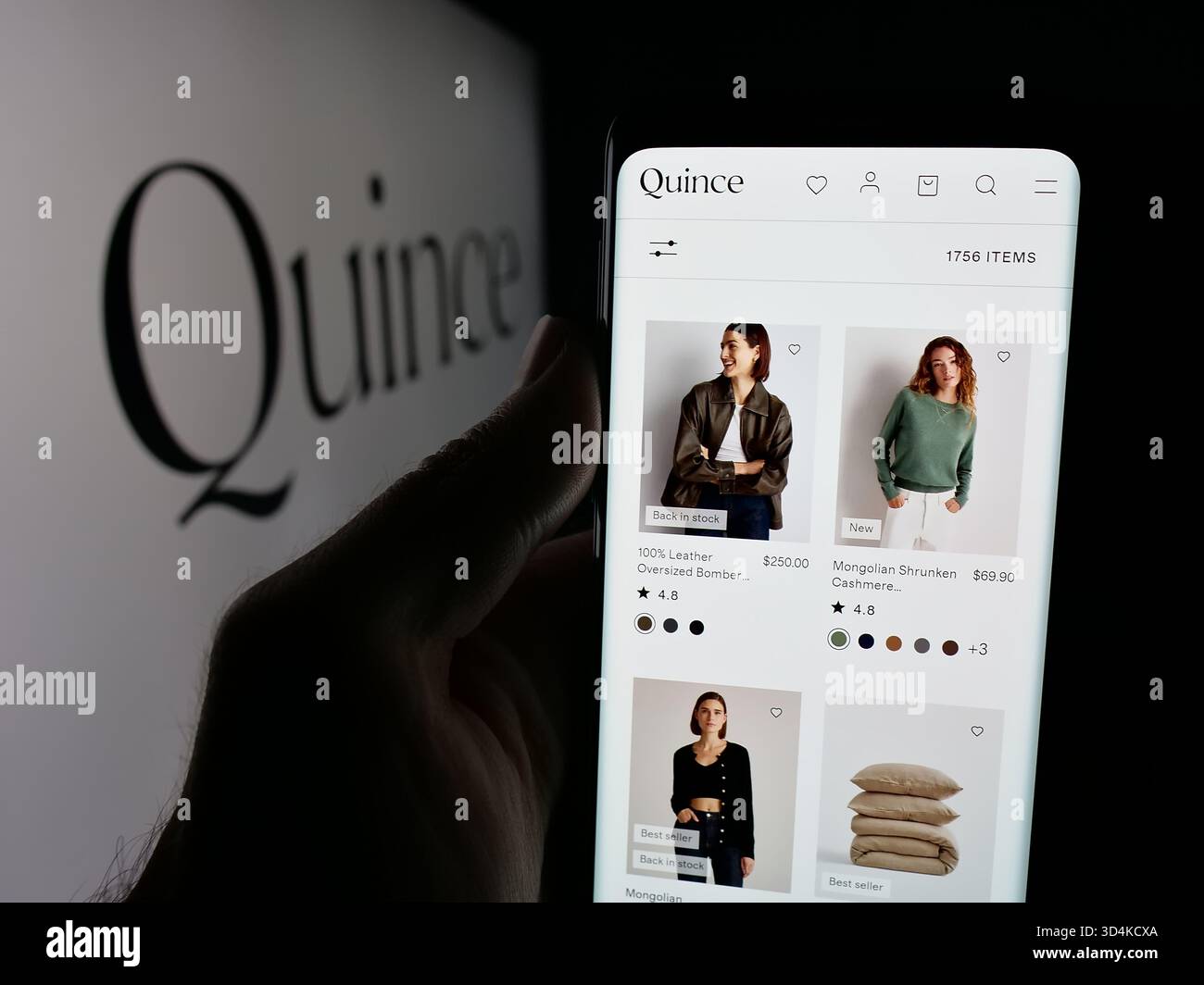 In this photo illustration, a smartphone with the web page of US ...