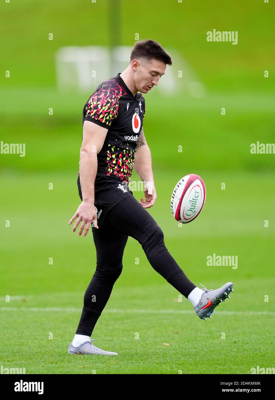 Wales' Josh Adams during a training session at the Vale Resort, Hensol ...