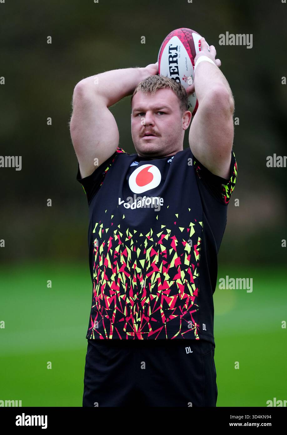 Wales' Dewi Lake during a training session at the Vale Resort, Hensol ...