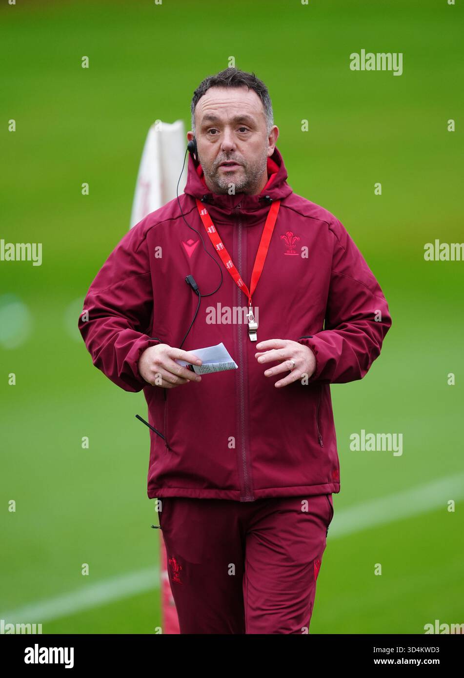 Wales coach Matt Sherratt during a training session at the Vale Resort ...