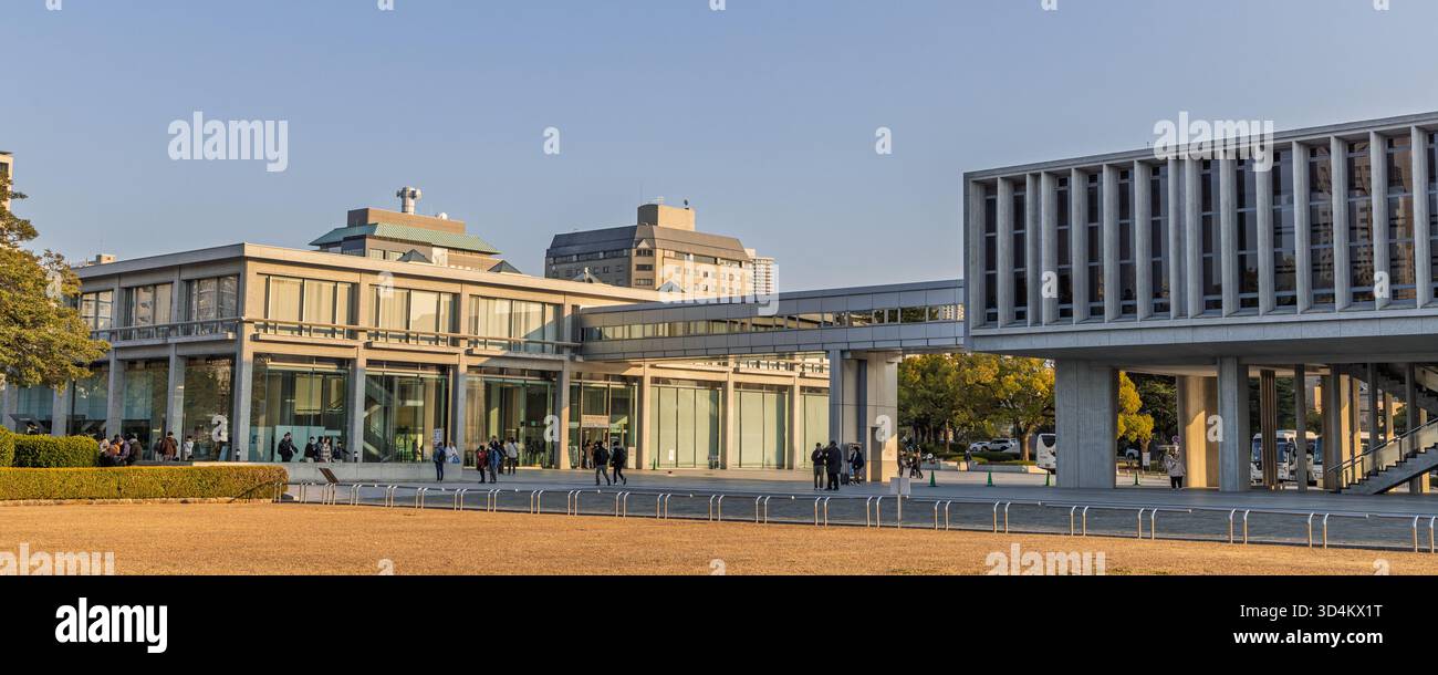 Hiroshima, Japan - March 20, 2025: Panoramic view of Hiroshima Peace ...