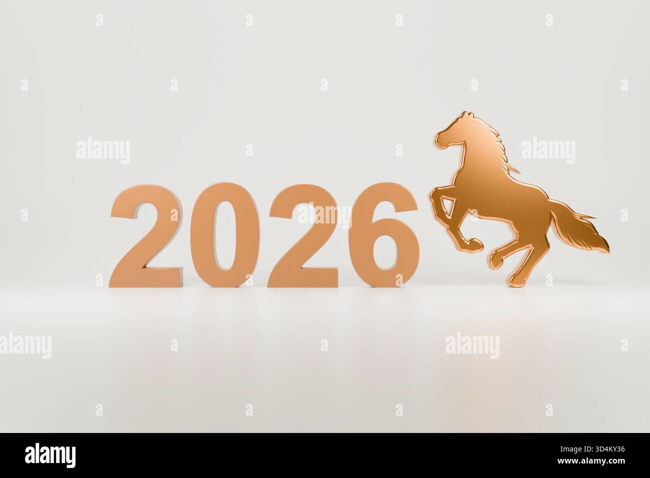 The golden horse, the symbol of 2026, gallops forward to welcome the ...