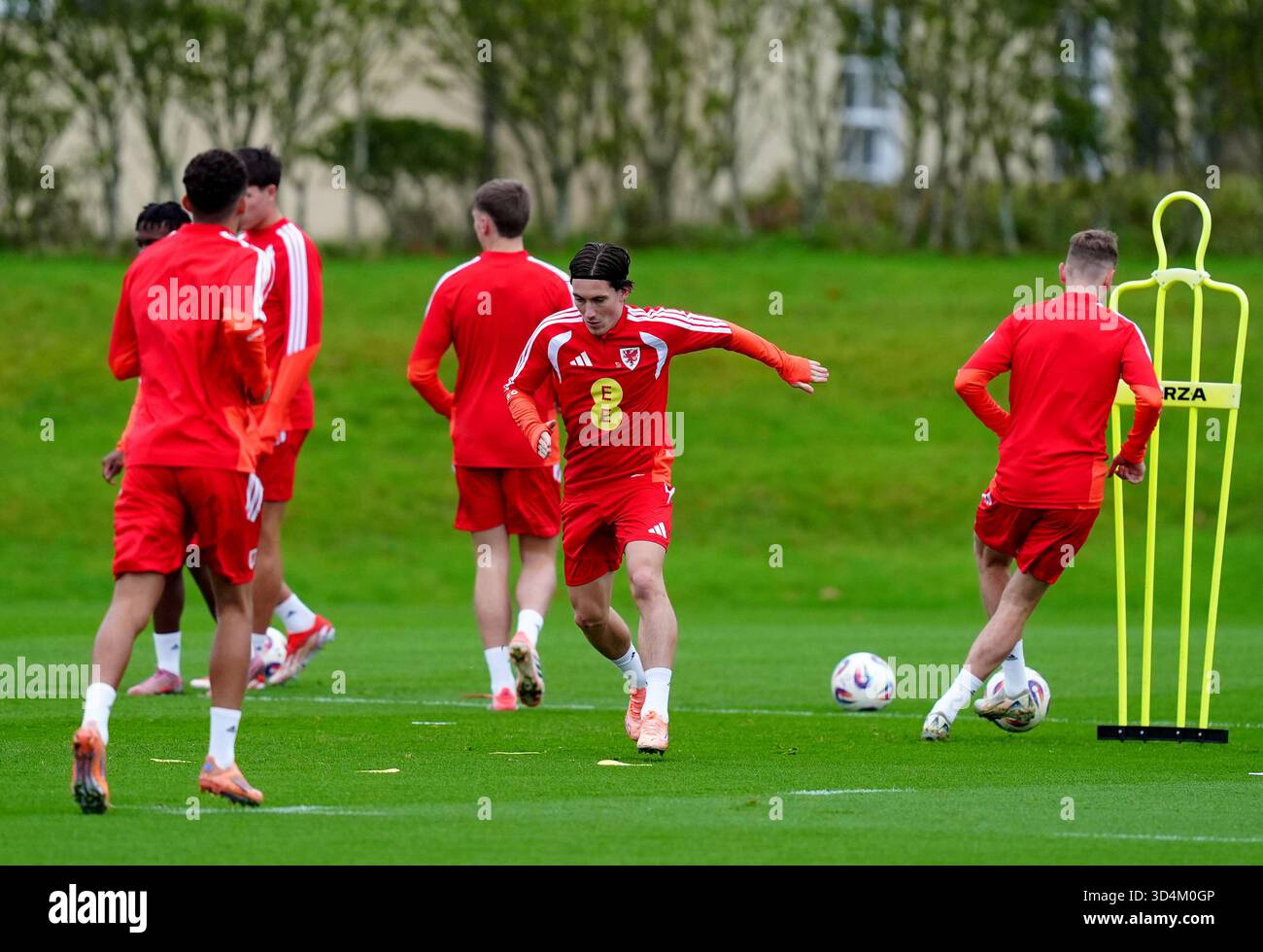Wales' Harry Wilson during a training session at the Vale Resort ...