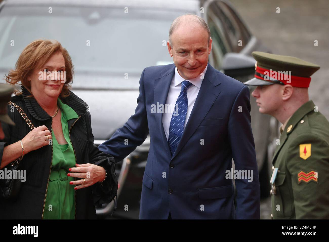 Ireland's Taoiseach Micheal Martin and wife Mary arrive for Ireland's ...