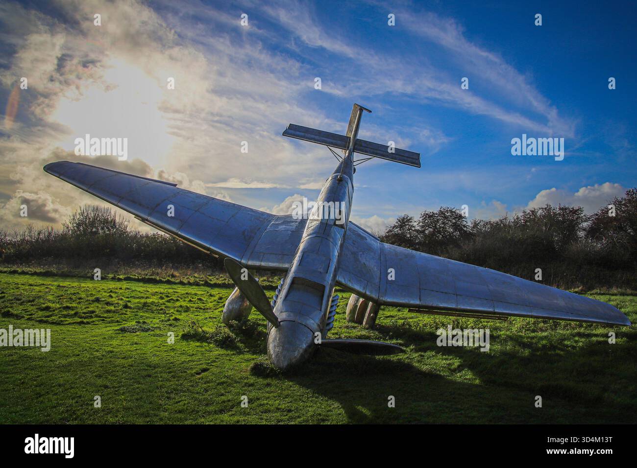 Memorial to the Battle of Britain by Harry Gray situated on the white ...