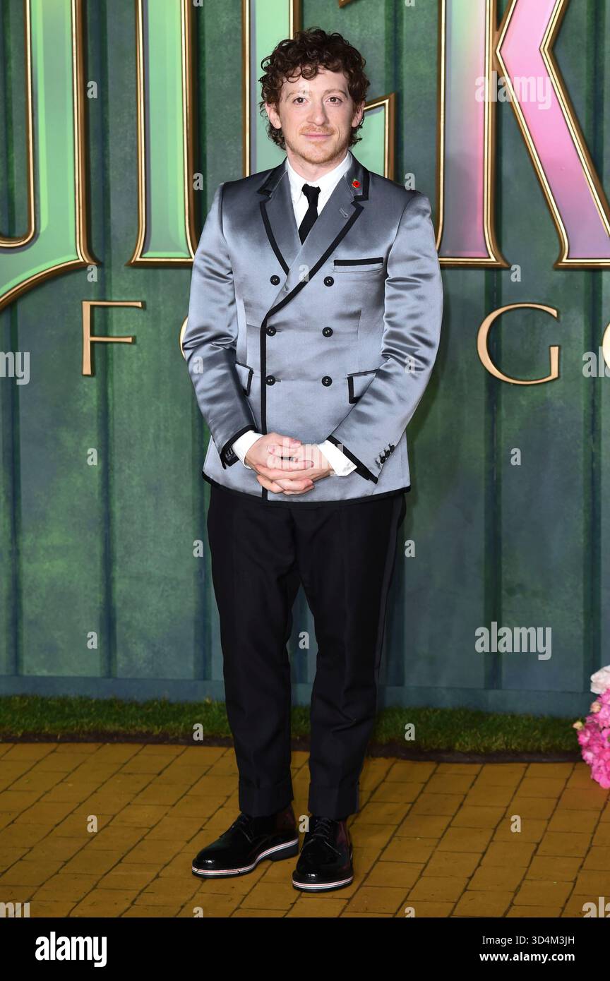 Ethan Slater at the European premiere of the film 'Wicked: For Good ...
