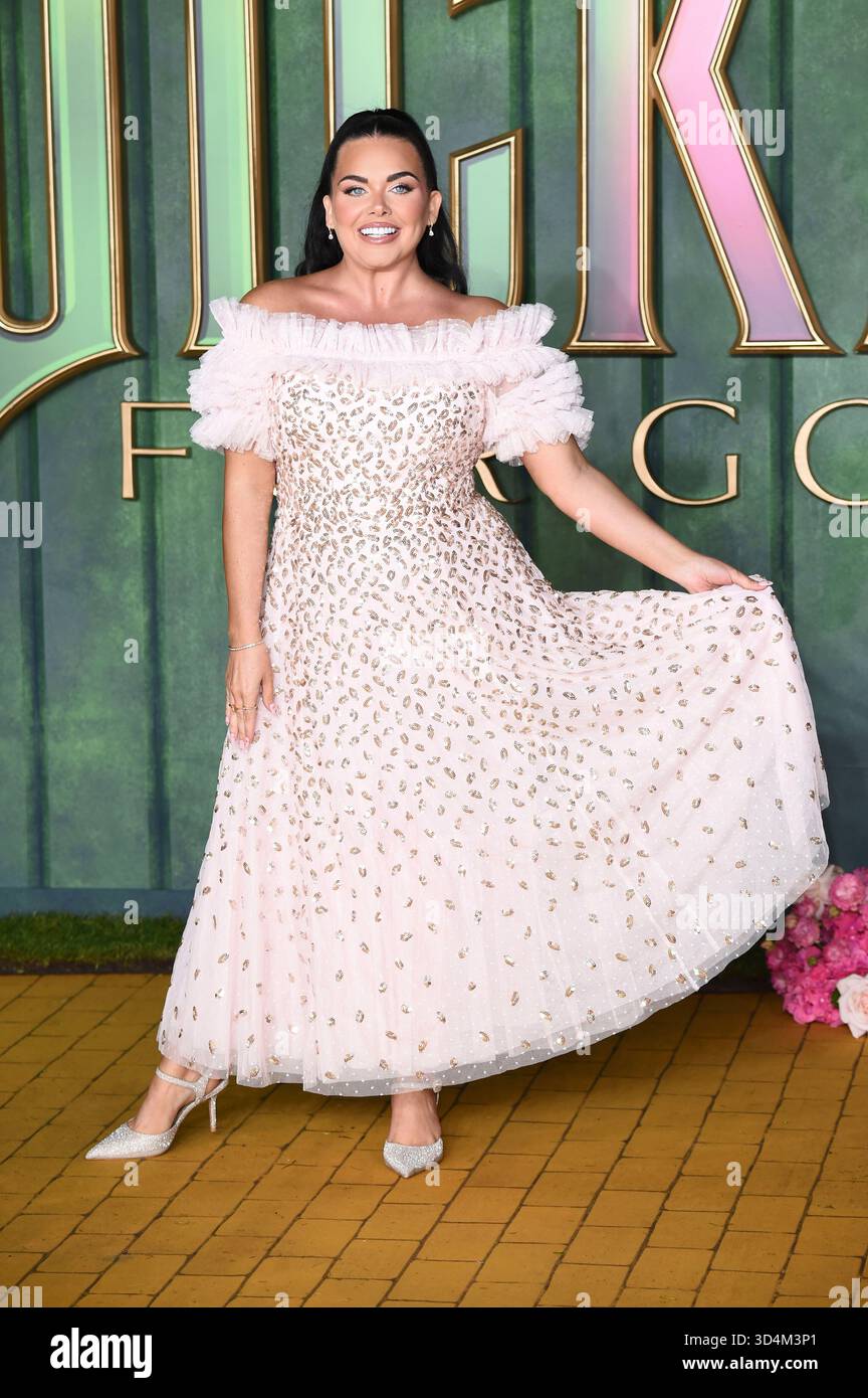 Scarlett Moffat at the European premiere of the film 'Wicked: For Good ...