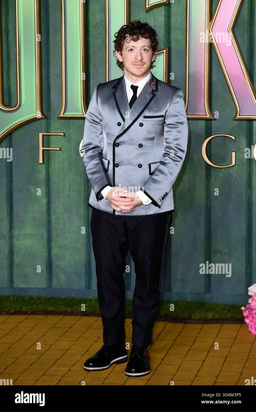 Ethan Slater at the European premiere of the film 'Wicked: For Good ...