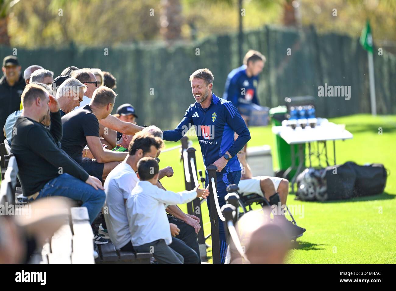 MARBELLA, SPAIN 20251111National team captain Graham Potter greets fans ...