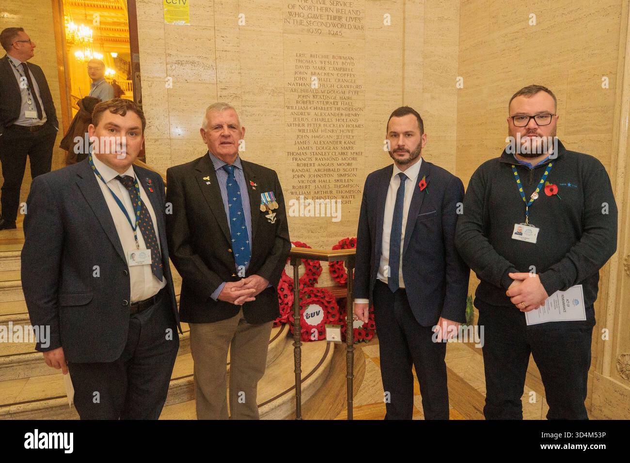 (left-right) TUV representatives Sammy Morrison, John Ross, Timothy ...