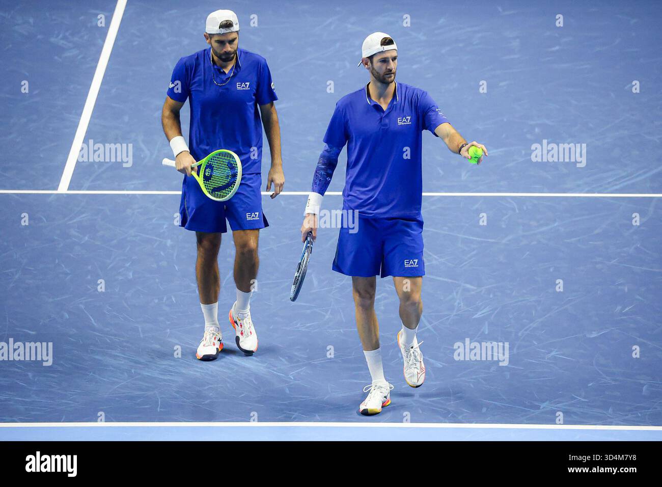 Simone Bolelli and Andrea Vavassori in double match during Nitto ATP Finals 2025, International ...