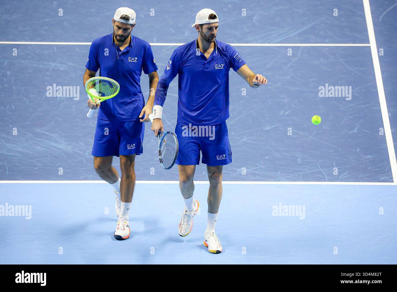Andrea Vavassori and Simone Bolelli in double match during Nitto ATP Finals 2025, International ...