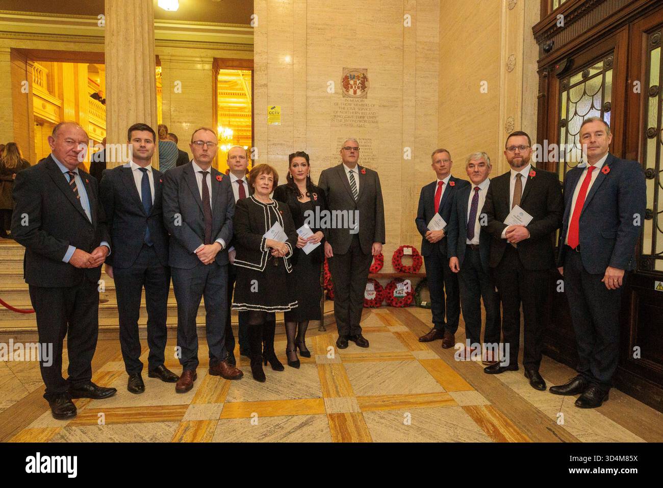 (left-right) William Irwin MLA, Jonathan Buckley MLA, Keith Buchanan ...