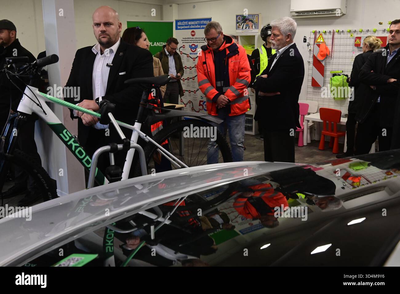 Czech President Petr Pavel, right, visits the World of Rescuers in ...