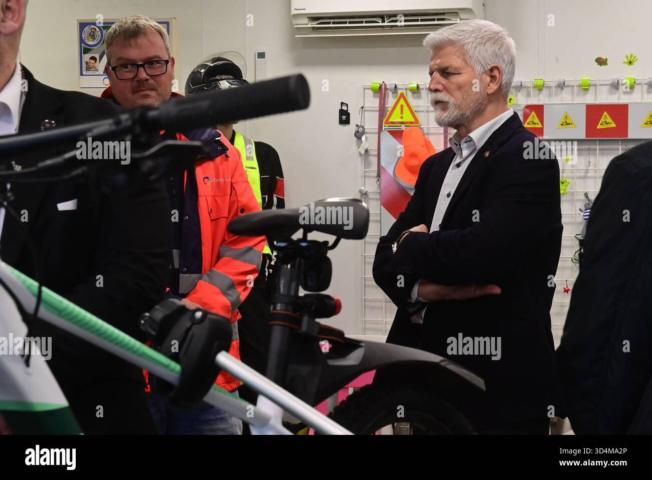 Czech President Petr Pavel, right, visits the World of Rescuers in ...