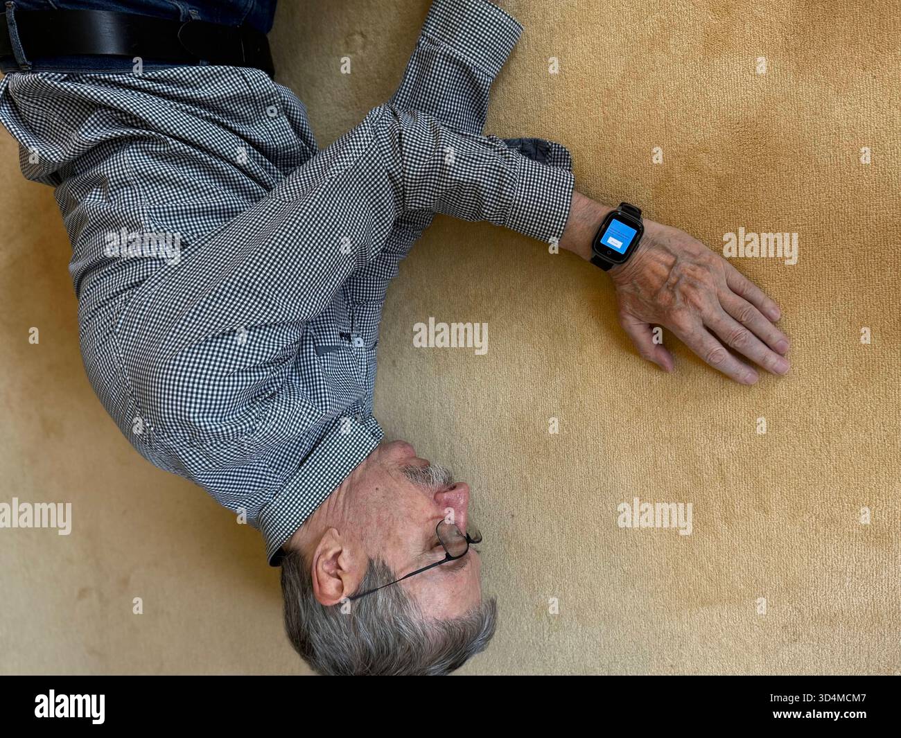 Fall detection via smartwatch. Fall detection 016972 005 Stock Photo ...