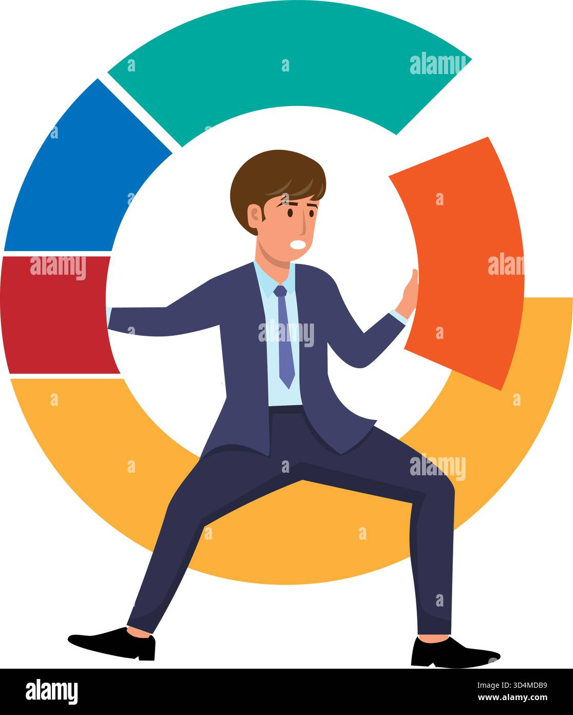 Investment asset allocation and balancing concept Businessman investors ...