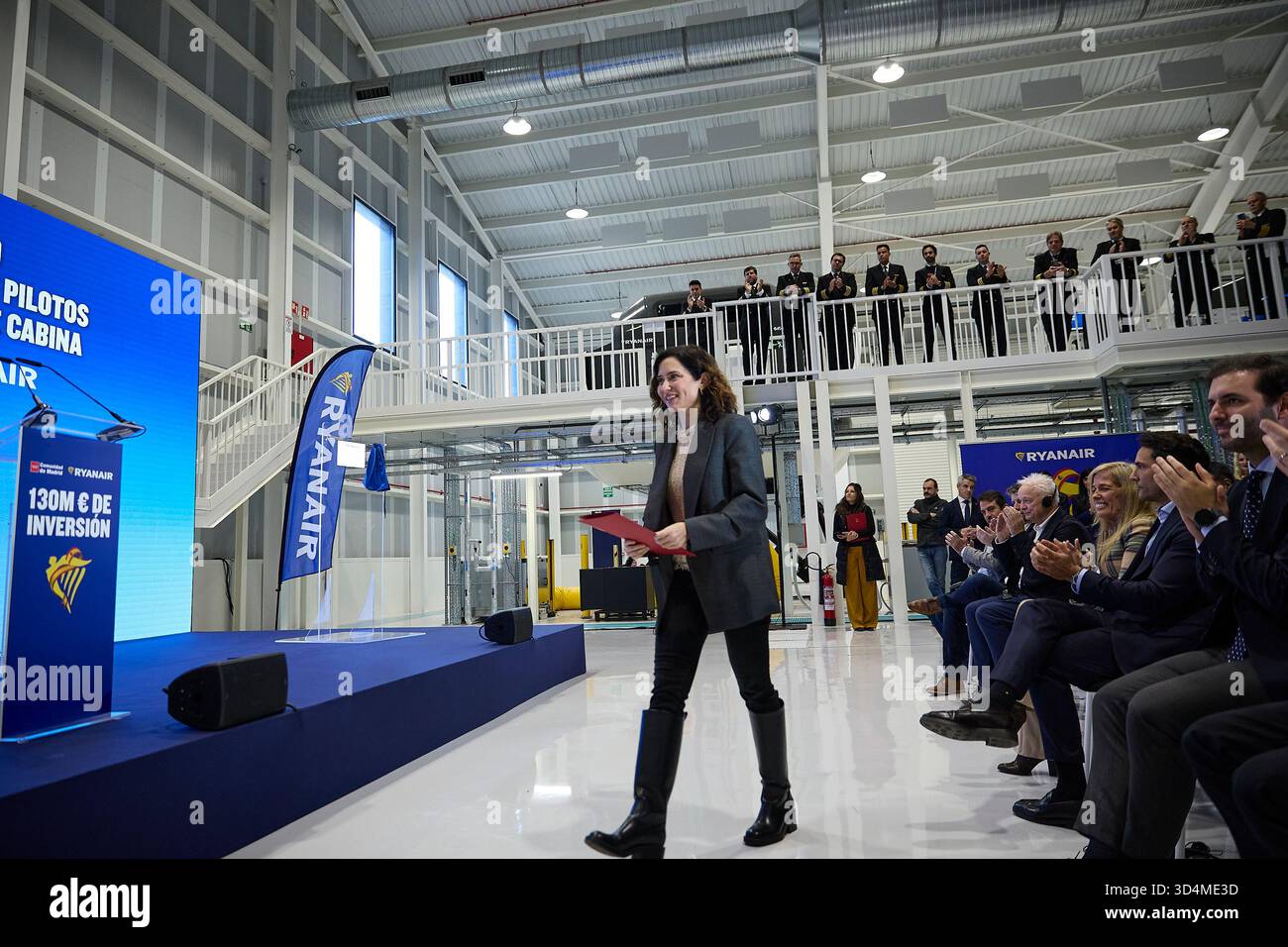 The president of the Community of Madrid, Isabel Díaz Ayuso, during the ...