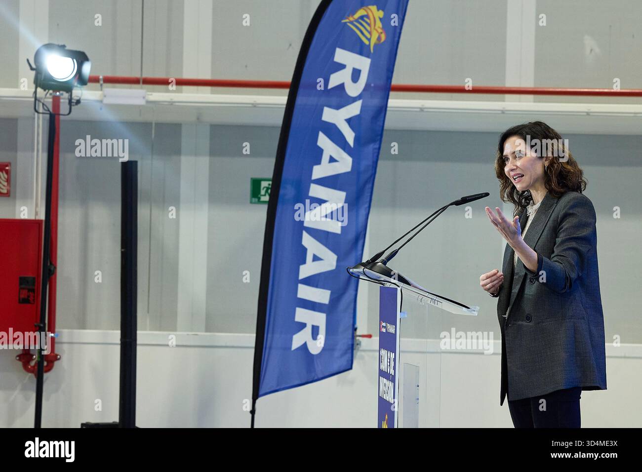 The president of the Community of Madrid, Isabel Díaz Ayuso, during the ...